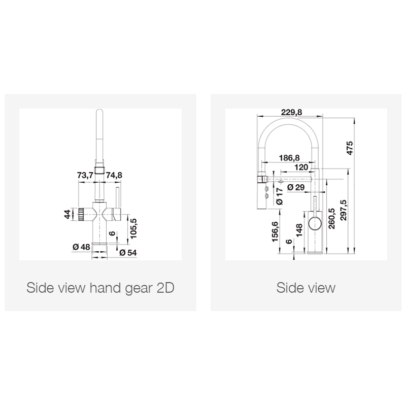 Blanco slavina Catris-S Flexo FIlter Chrome 526705