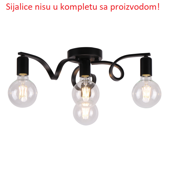 M11040-4 luster 4xE27 Max.60W/220V - Sijalice nisu uključene uz proizvod! Mitea Lighting