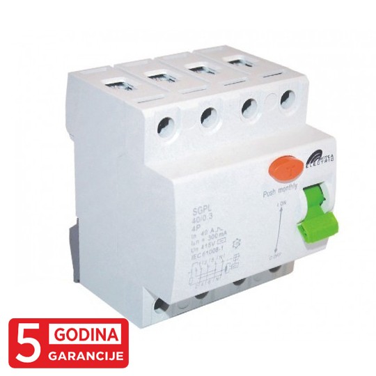 ME-FID sklopka 32A 30mA 3P+N SGPL 5Y Mitea Electric