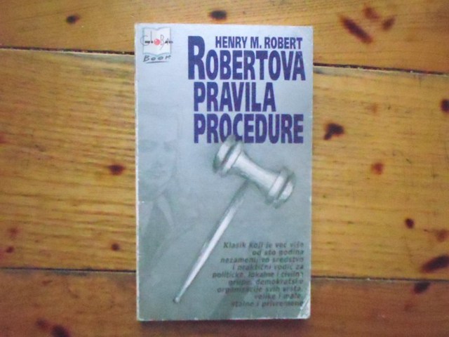 HENRI ROBERT - ROBERTOVA PRAVILA PROCEDURE