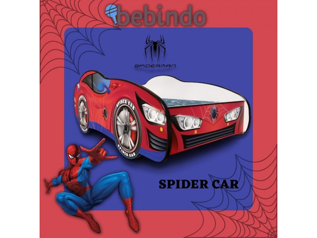 Dečiji Krevet 160X80Cm (Trkački Auto) Spider Car