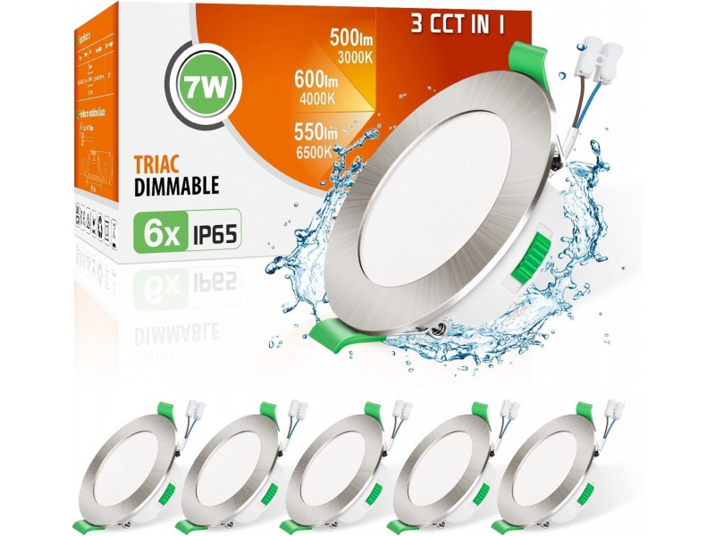 LED ugradni Reflektori/Paneli-3 boje ,7W,6 komada