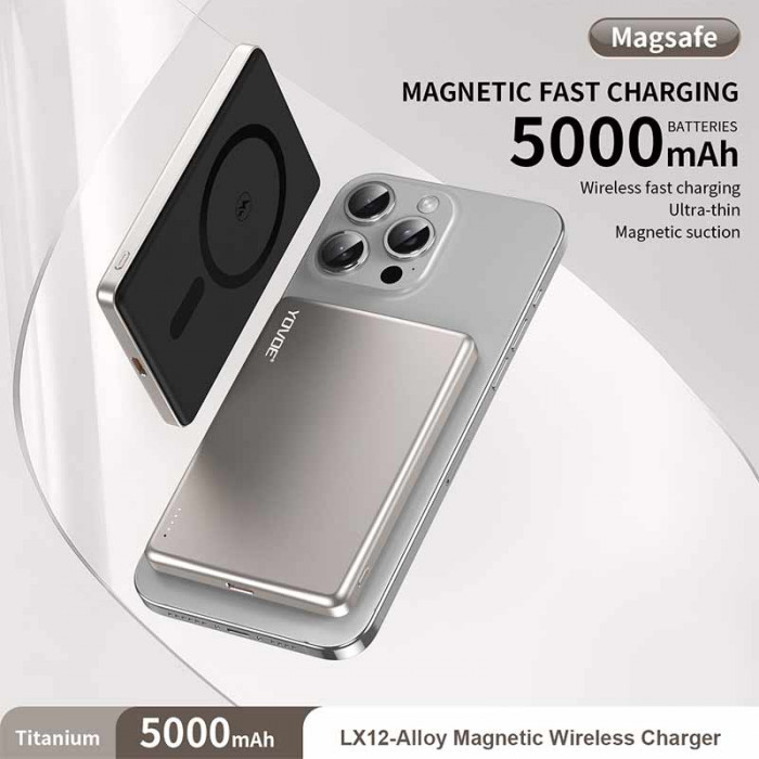 YovoeYovoe Power Bank LX-12 magnetic wireless 5000mah zlatna