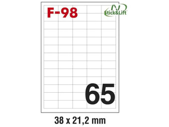 Etikete ILK 38x21,2mm odlepljive pk100L Fornax F-98