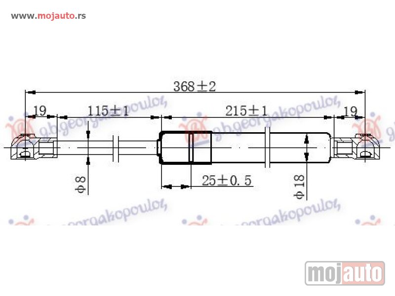 Amortizer haube i gepeka