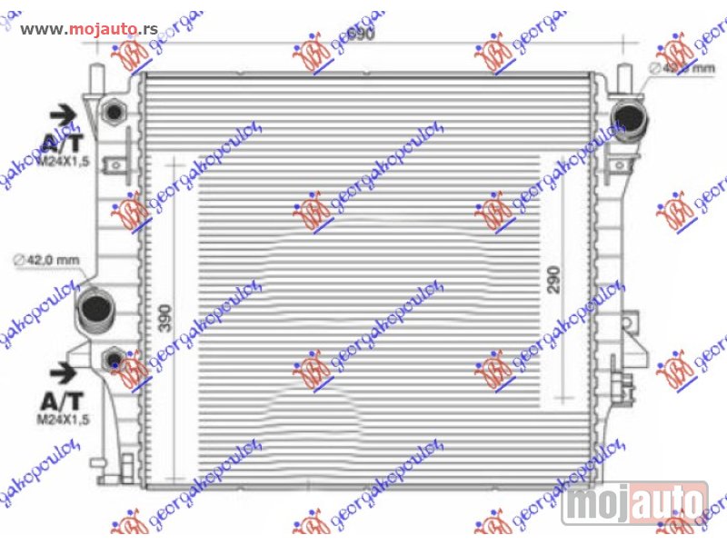 Hladnjak vode motora