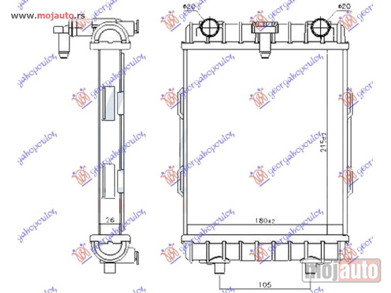 Hladnjak vode motora
