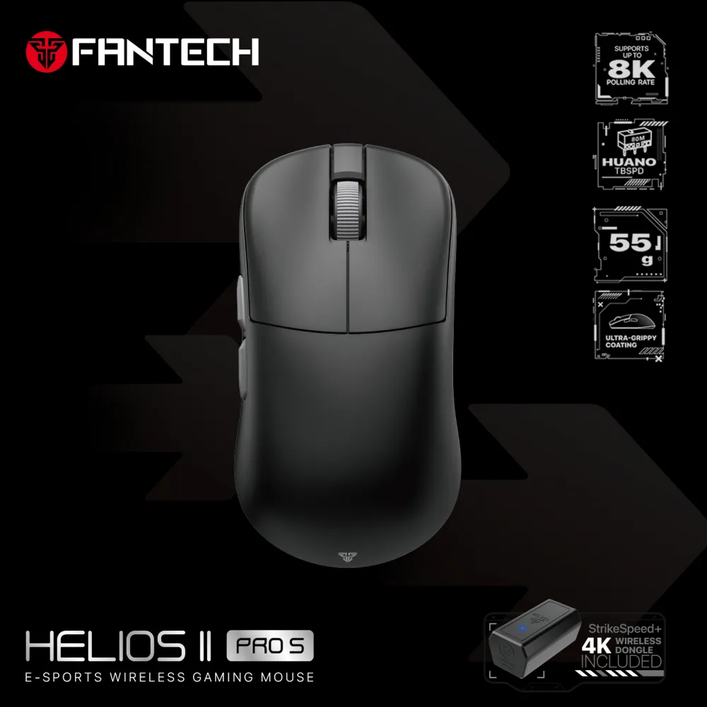 Mis Wireless Gaming Fantech XD3 (V3) PRO 8K Helios II crni sa ACM03 (dongle)