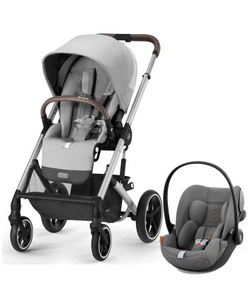 Cybex Balios S Lux kolica 2 u 1 sa auto sedištem Cloud G I-size - Lava Grey (Silver Frame)