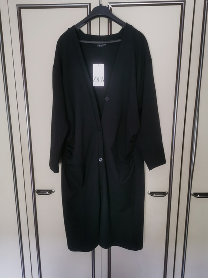 Zara oversize dugi kardigan L (do XXL)