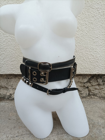 Gotik metal trostruki kaiš pojas 80 cm