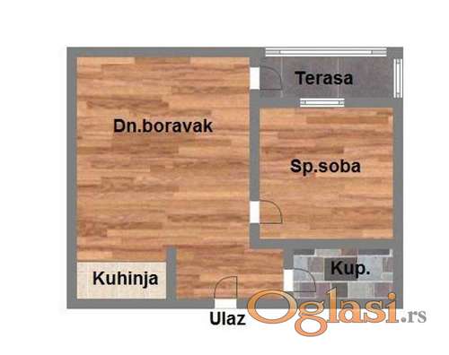 Dvosoban 40m2 / Bul. patrijarha Pavla / PDV