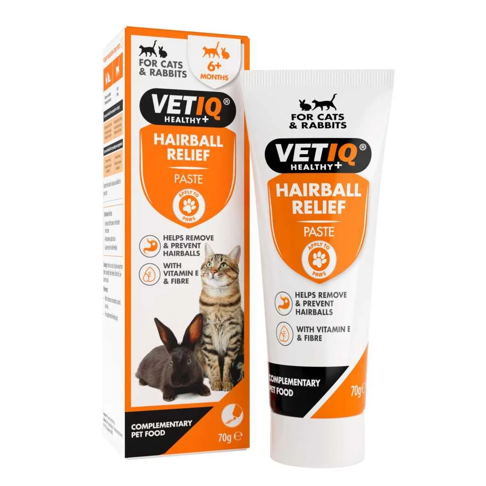 Vet IQ Hairball Relief pasta za mačke i zečeve 70g