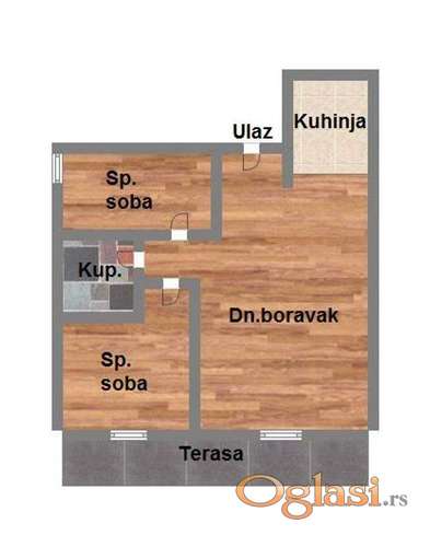 Dvoiposoban - 58m2 - Adice - Cena sa PDV-om