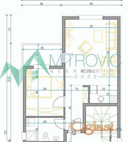 Novi Sad, Vidovdansko naselje- Odlični stanovi u izgradnji 46m2