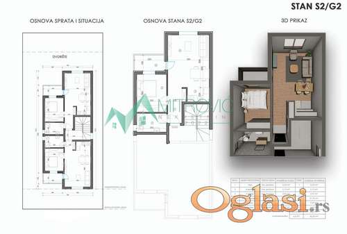 Novi Sad, Vidovdansko naselje- Odlični stanovi u izgradnji 41m2