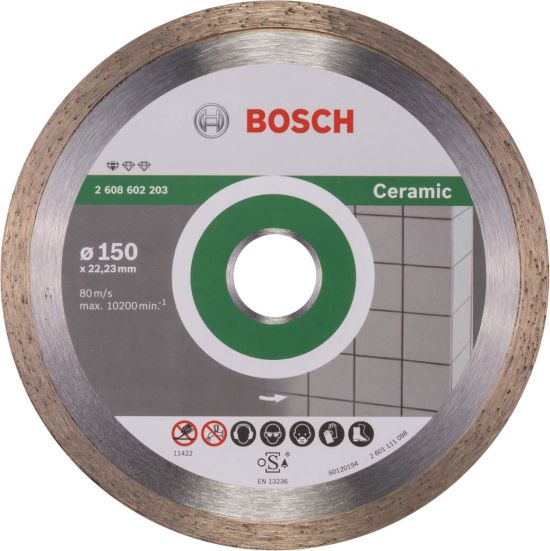 Bosch dijamantska rezna ploča Standard for Ceramic 150 x 22,23 x 1,6 x 7 mm - pakovanje od 1 komada (2608602203)