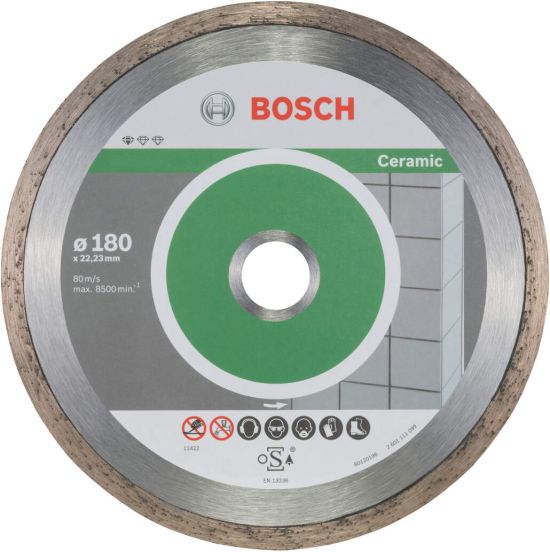 Bosch dijamantska rezna ploča Standard for Ceramic 180 x 22,23 x 1,6 x 7 mm pakovanje od 10 komada - 2608603233