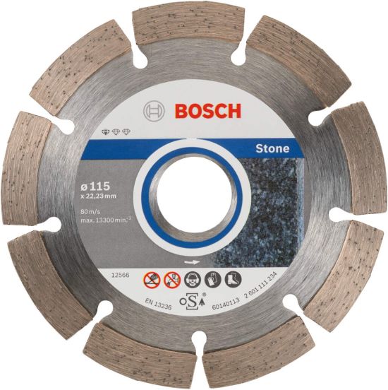 Bosch dijamantska rezna ploča Standard for Stone 115 x 22,23 x 1,6 x 10 mm pakovanje od 10 komada - 2608603235