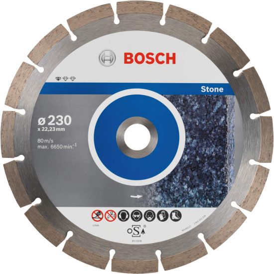 Bosch dijamantska rezna ploča Standard for Stone 230 x 22,23 x 2,3 x 10 mm pakovanje od 10 komada - 2608603238