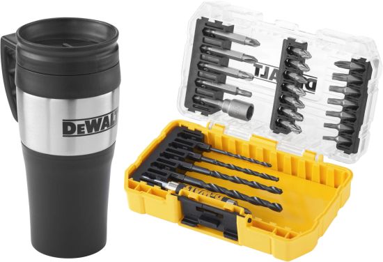 DeWalt 25-delni set nastavaka odvijača + šolja (DT70707)