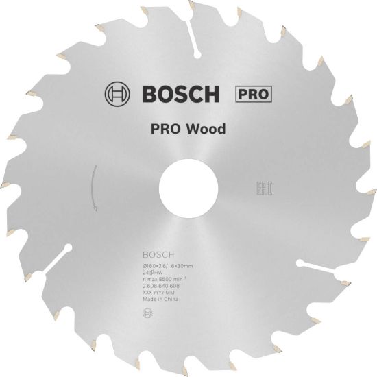 Bosch PRO Wood list kružne testere 180x2.6x30 mm 24z ATB max 8.500 o/min (2608640608)