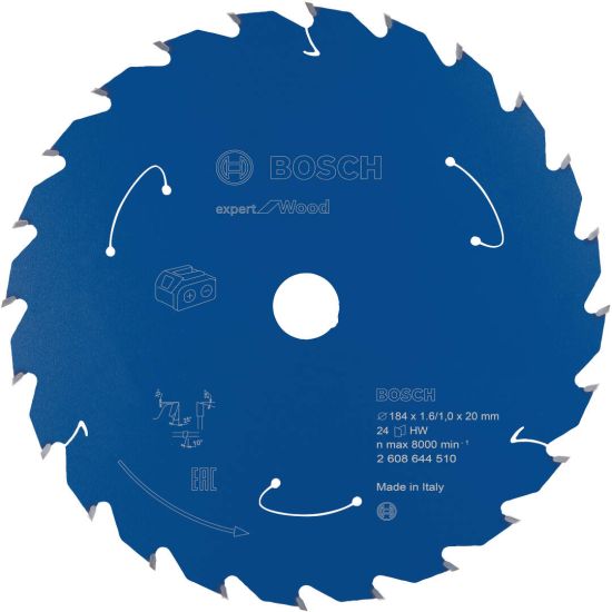 Bosch EXPERT Wood cordless list kružne testere, 184×1,6/1×20 mm, T24 (2608902152)