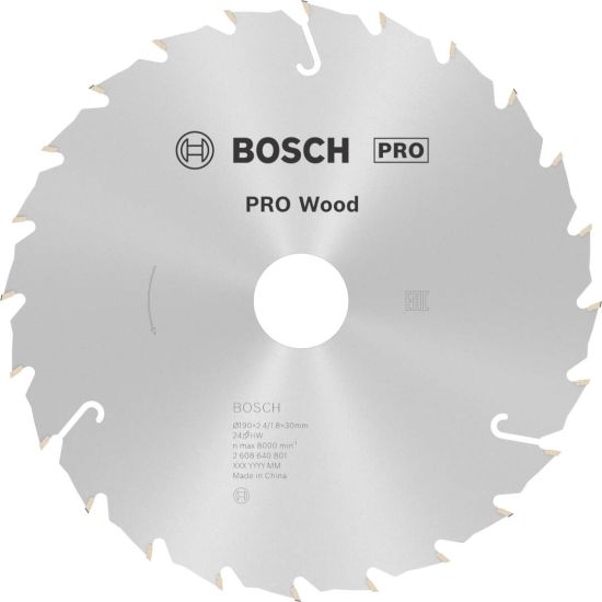 Bosch PRO Wood list kružne testere 190x2.4x30 mm 24z ATB/FT max 8.000 o/min (2608640801)