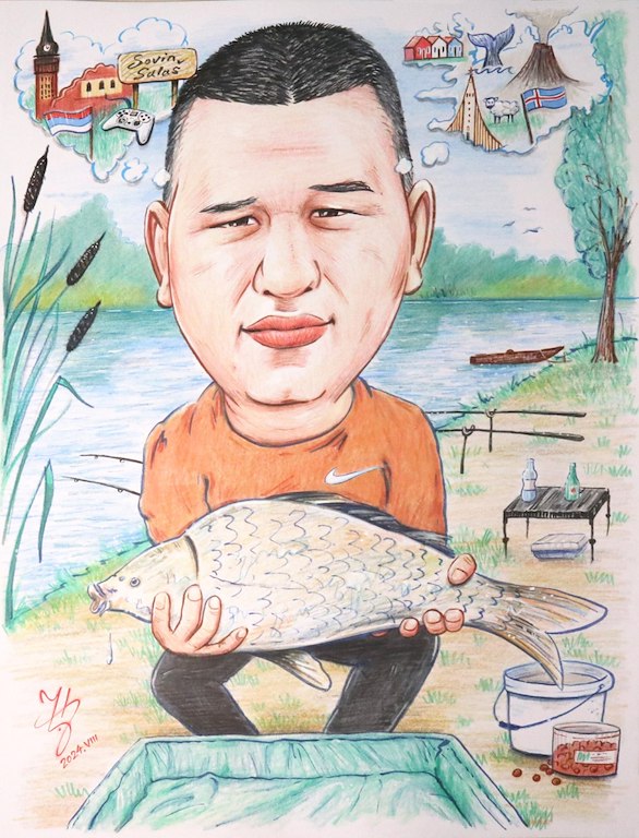 MLADI PECAROŠ - PORTRET KARIKATURA