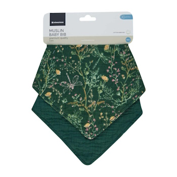 Kikka Boo portikle od muslina set 2/1 Secret Garden Green