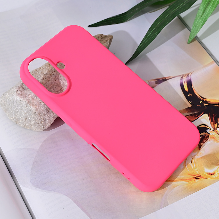 Maska Teracell Soft Velvet za iPhone 16 6.1 pink