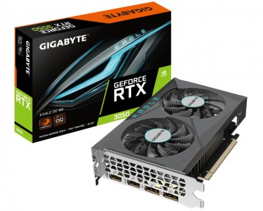 GIGABYTE nVidia GeForce RTX 3050 6GB 96bit GV-N3050EAGLE OC-6GD