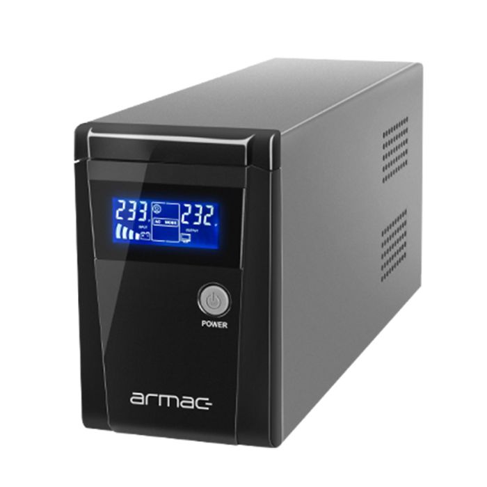 UPS Armac 650VA, 390W, 2X 230V Schuko OUT, RJ11/RJ45 IN/OUT, USB, LCD, Metal Case (O/650F/LCD)