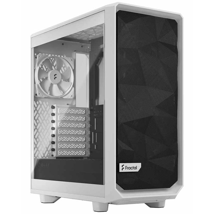 Kućište Fractal Design Meshify 2 Compact Lite White TG clear FD-C-MEL2C-04