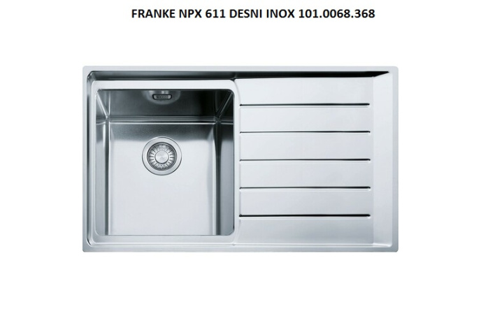 Korito sudopera - Franke-Neptue Plus/NPX 611 860X510/200 inox desna- 101.0068.368 leva- 101.0068.360