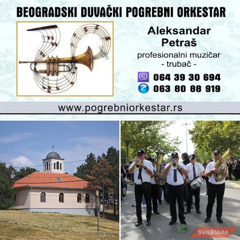 Zvanični pogrebni orkestar trubači muzika sahrane