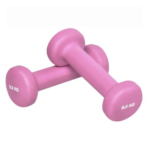 GORILLA SPORTS Roze Set bučica za aerobik 2 x 0.5 kg