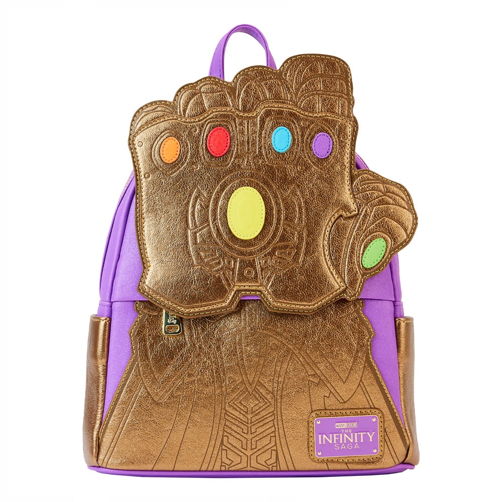 LOUNGEFLY Marvel Shine Thanos Gauntlet Mini ranac