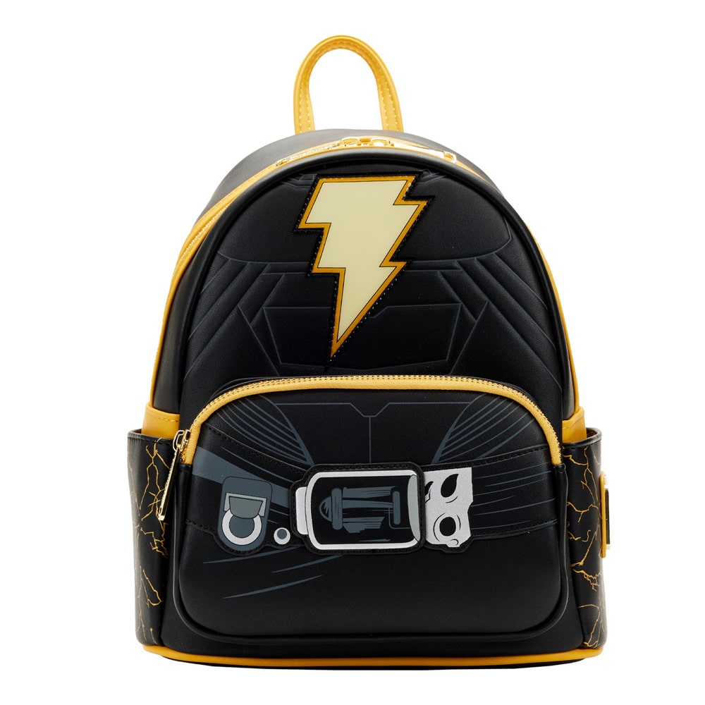 LOUNGEFLY DC Comics Black Adam Light Up Cosplay Mini ranac