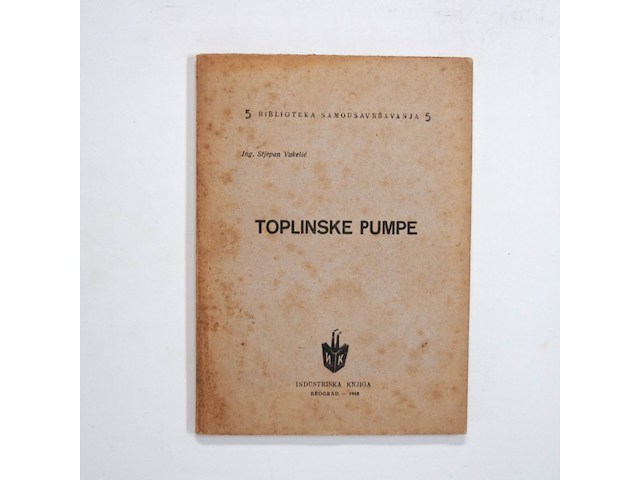 Toplinske pumpe, Stjepan Vukelić