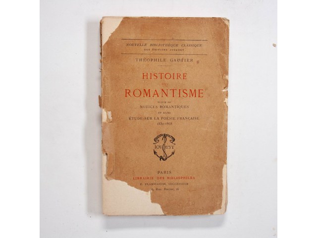 Histoire du romantisme, Gautier Théophile