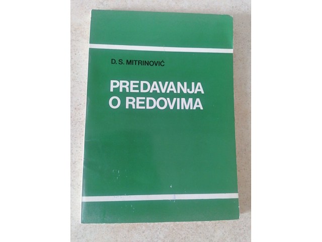 Predavanja o redovima Mitrinović