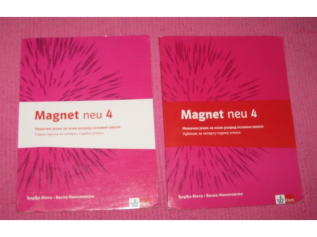 NEMAČKI JEZIK 8. MAGNET NEU 4, udžbenik + radna sveska