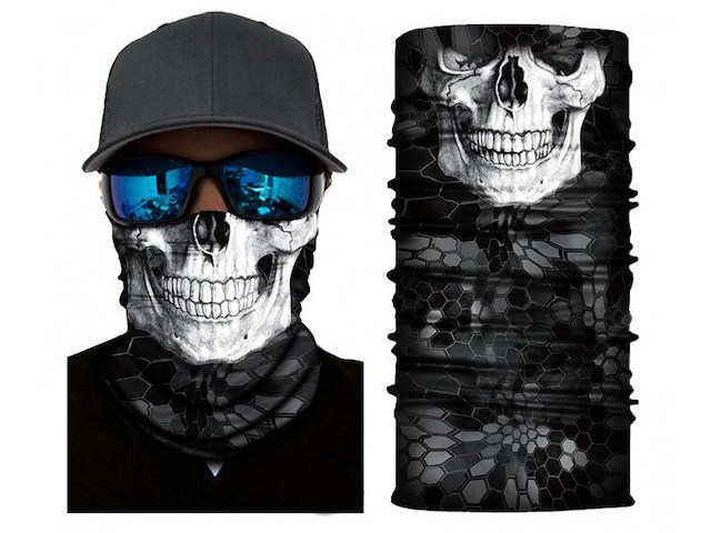 Skull Kostur Bandana Marama Potkapa Maska Model 5