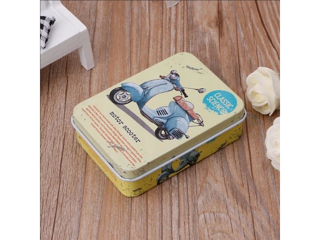 Mini metalna kutija, gift box, storage box, scooter