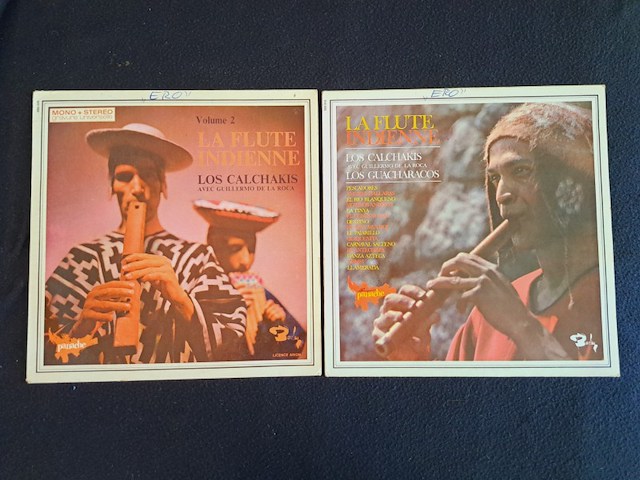 La Flute Indienne - 2 albuma, original,  NM