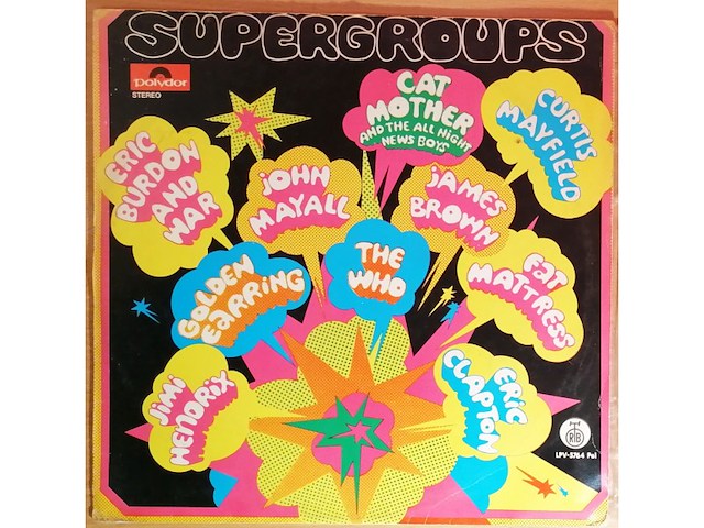 LP V/A - Supergroups (1970) Clapton, James Brown, WHO