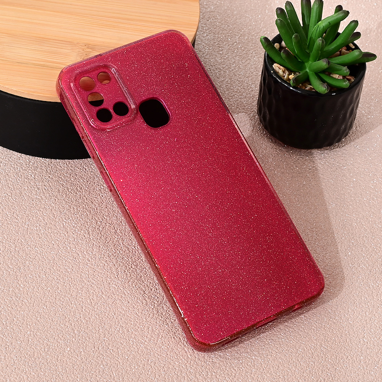 Zastitna maska (futrola) Sparkle Dust - Samsung A217F Galaxy A21s bordo
