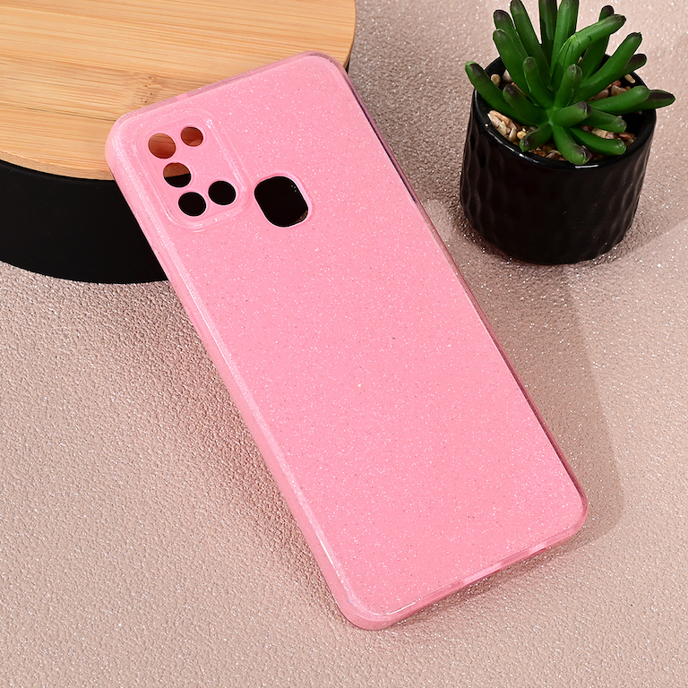 Zastitna maska (futrola) Sparkle Dust - Samsung A217F Galaxy A21s roze