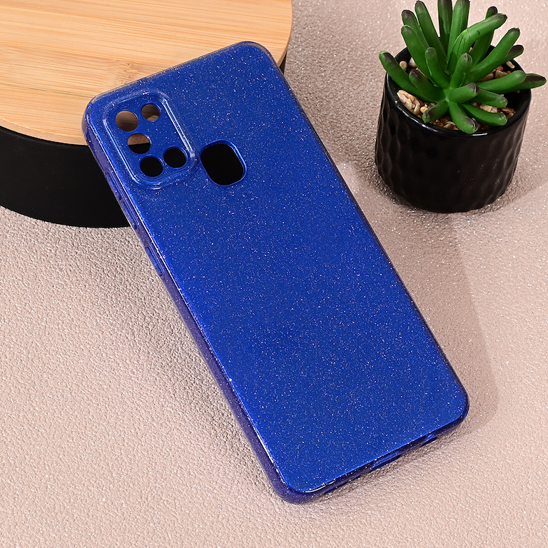 Zastitna maska (futrola) Sparkle Dust - Samsung A217F Galaxy A21s tamno plava